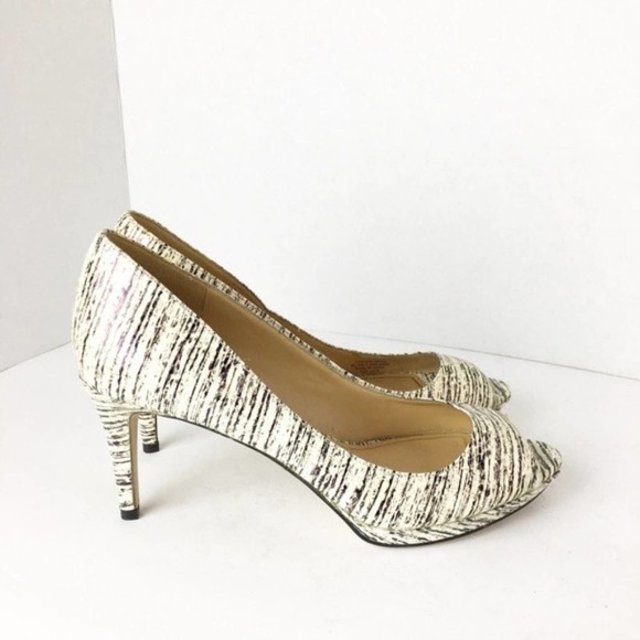 Enzo Angiolini | Shoes | Sz 8 Leather Enzo Brush Peep Toes | Poshmark